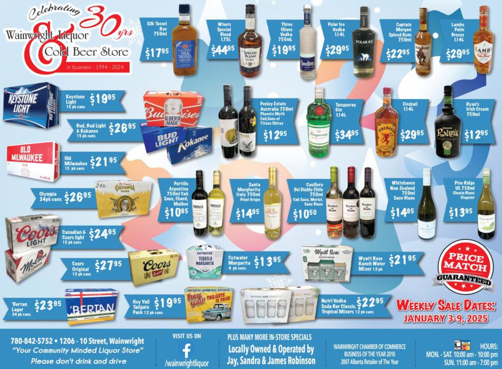 On Sale – Wainwright Liquor & Cold Beer Store